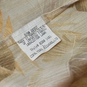 Tori Richard | Shirts | Tori Richard Cotton Lawn Hawaiian Tiki Shirt ...